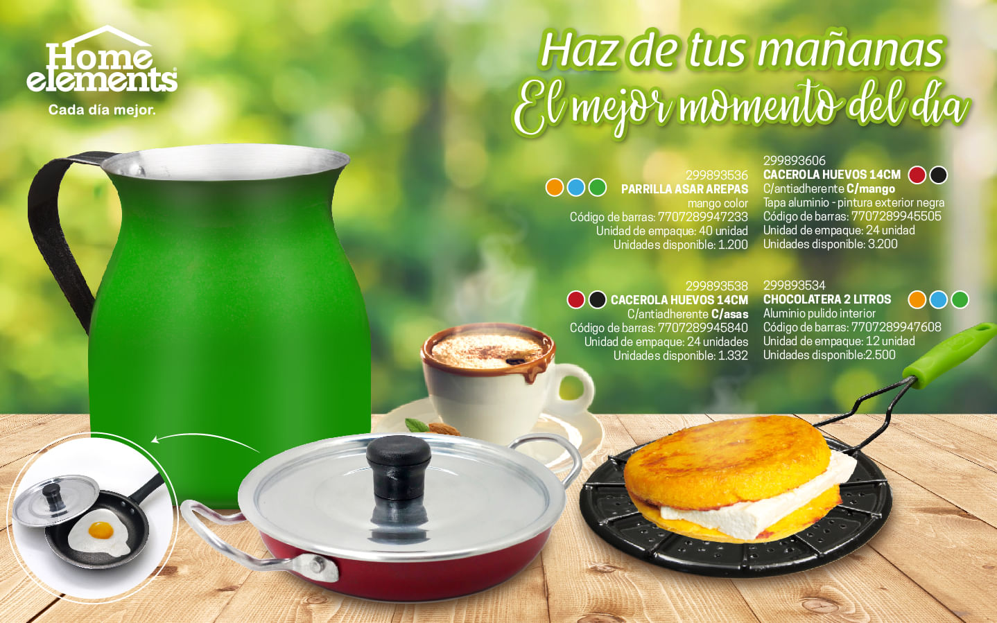 Parrilla Asar Arepas Mango Color